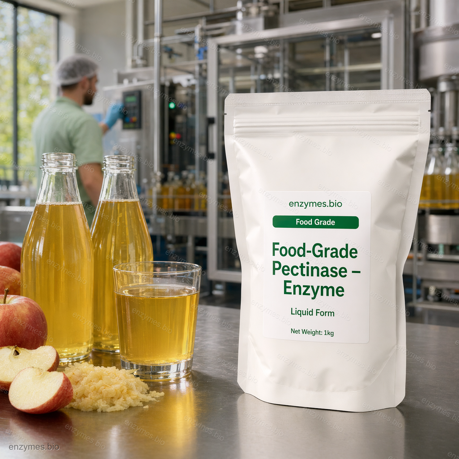 Pectinase Food Grade for Apple Juice Clarification